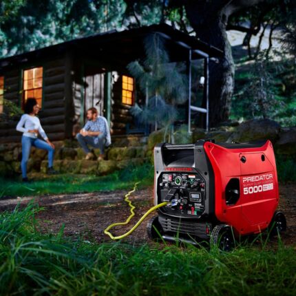 Predator 5000 Watt Dual-Fuel SUPER QUIET Inverter Generator with Remote ...