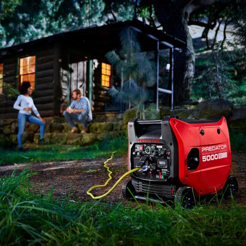 Predator 5000 Watt Dual-Fuel SUPER QUIET Inverter Generator with Remote ...