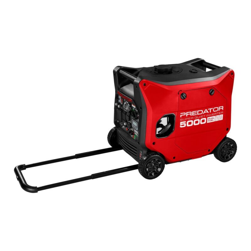 Predator 5000 Watt Dual-Fuel SUPER QUIET Inverter Generator with Remote ...